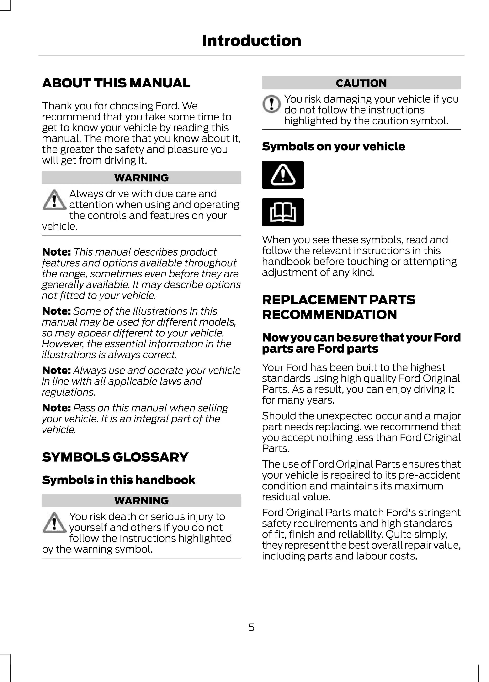 Ford Figo Owner's Manual | PDF