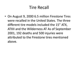 Ford firestonecase | PPTX