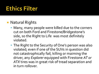 Ford – firestone tire case | PPTX