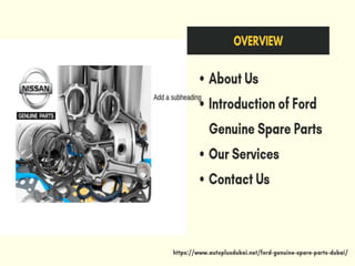 Ford Genuine Spare Parts | PPT