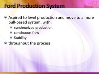 ford strategies of supply chain case study | PPTX