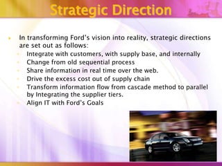 ford strategies of supply chain case study | PPTX
