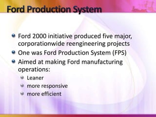 ford strategies of supply chain case study | PPTX