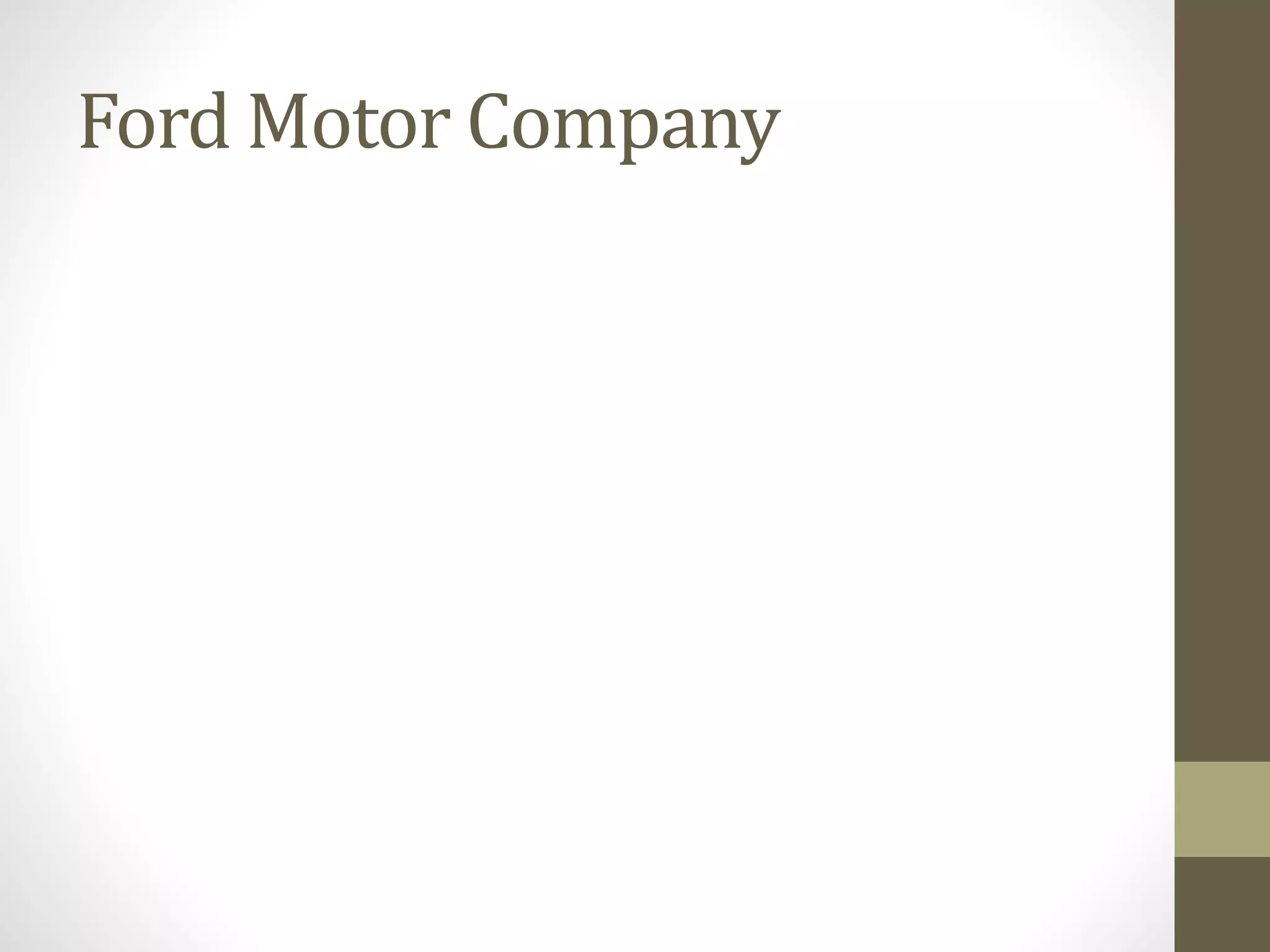 Ford HR Issues | PPT