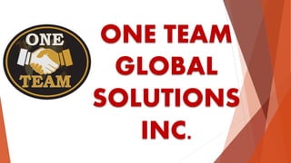 One Team Global Presentation | PPTX