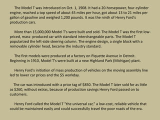 Ford model t | PPSX