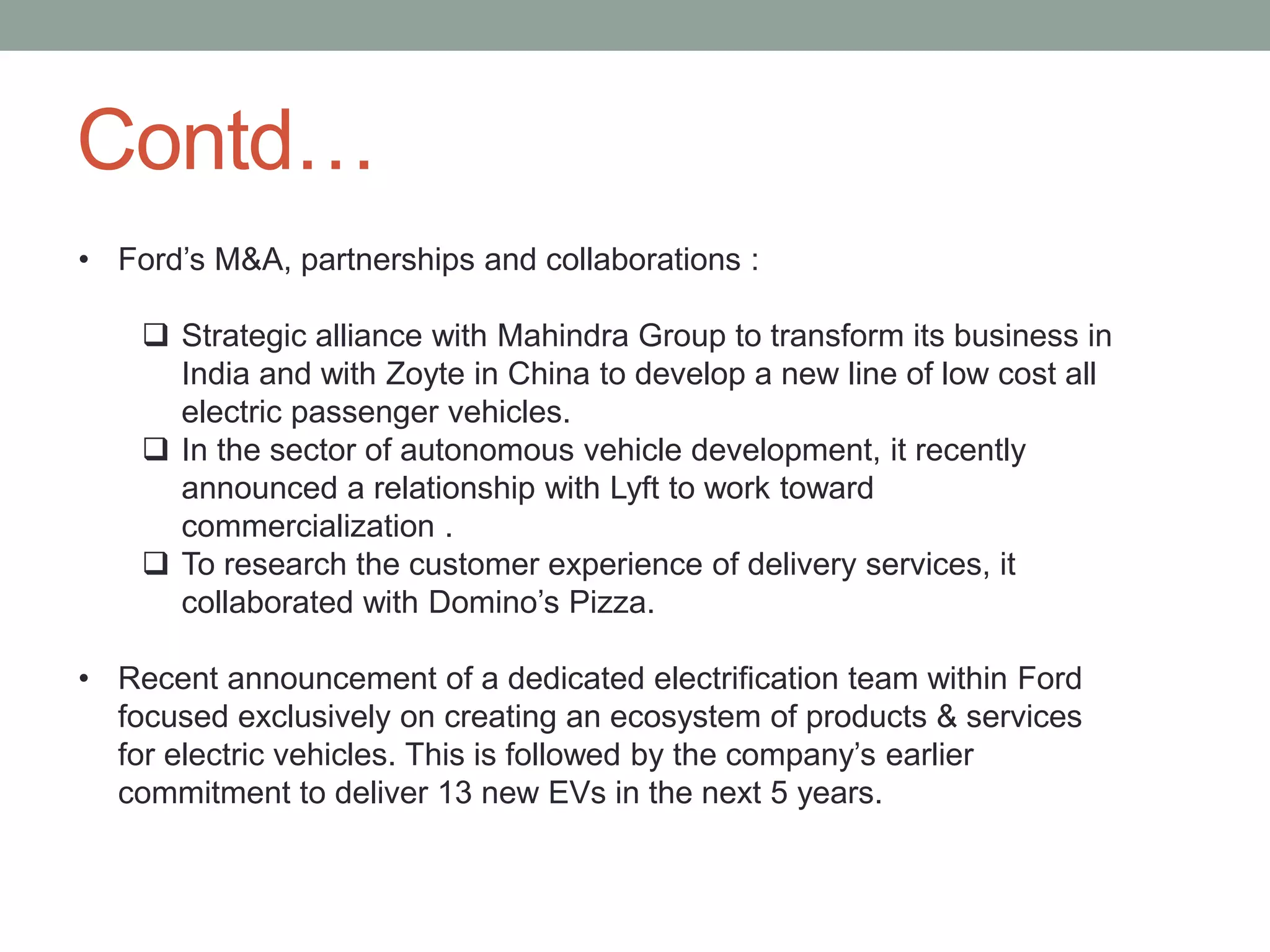 Ford motor analysis | PPTX