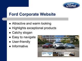 Ford Motor Company - Social Media | PPTX