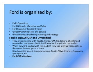 Ford motor company FACTS | PDF