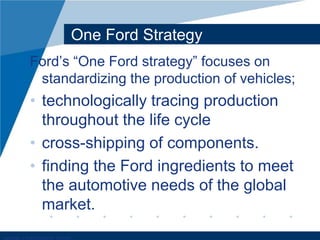 Strategic Management of US Ford Motors Corporation | PPTX | Automotive ...