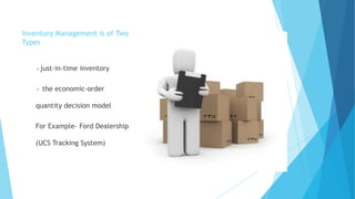 Ford motors supply chain management | PPTX