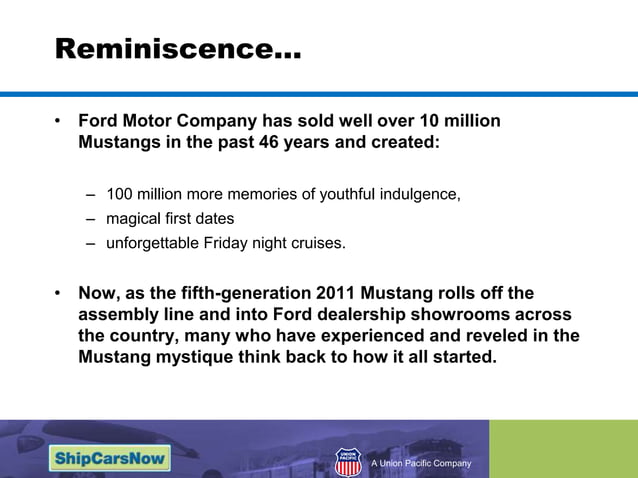 Ford Mustang Magic – How It All Began | PPT