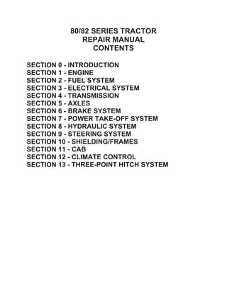 Ford new holland 9682 tractor service repair manual | PDF