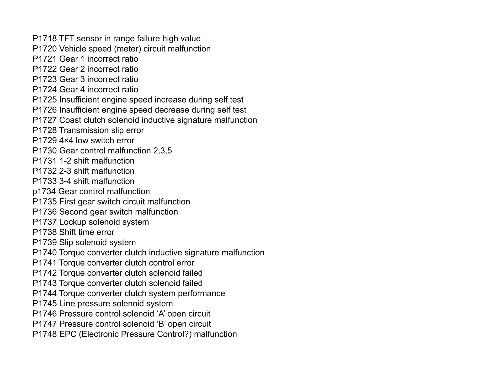 Ford OBD2 Code List (PDF) | PDF