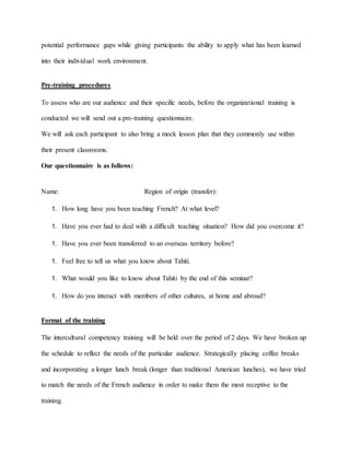 ICC Training Paper | PDF