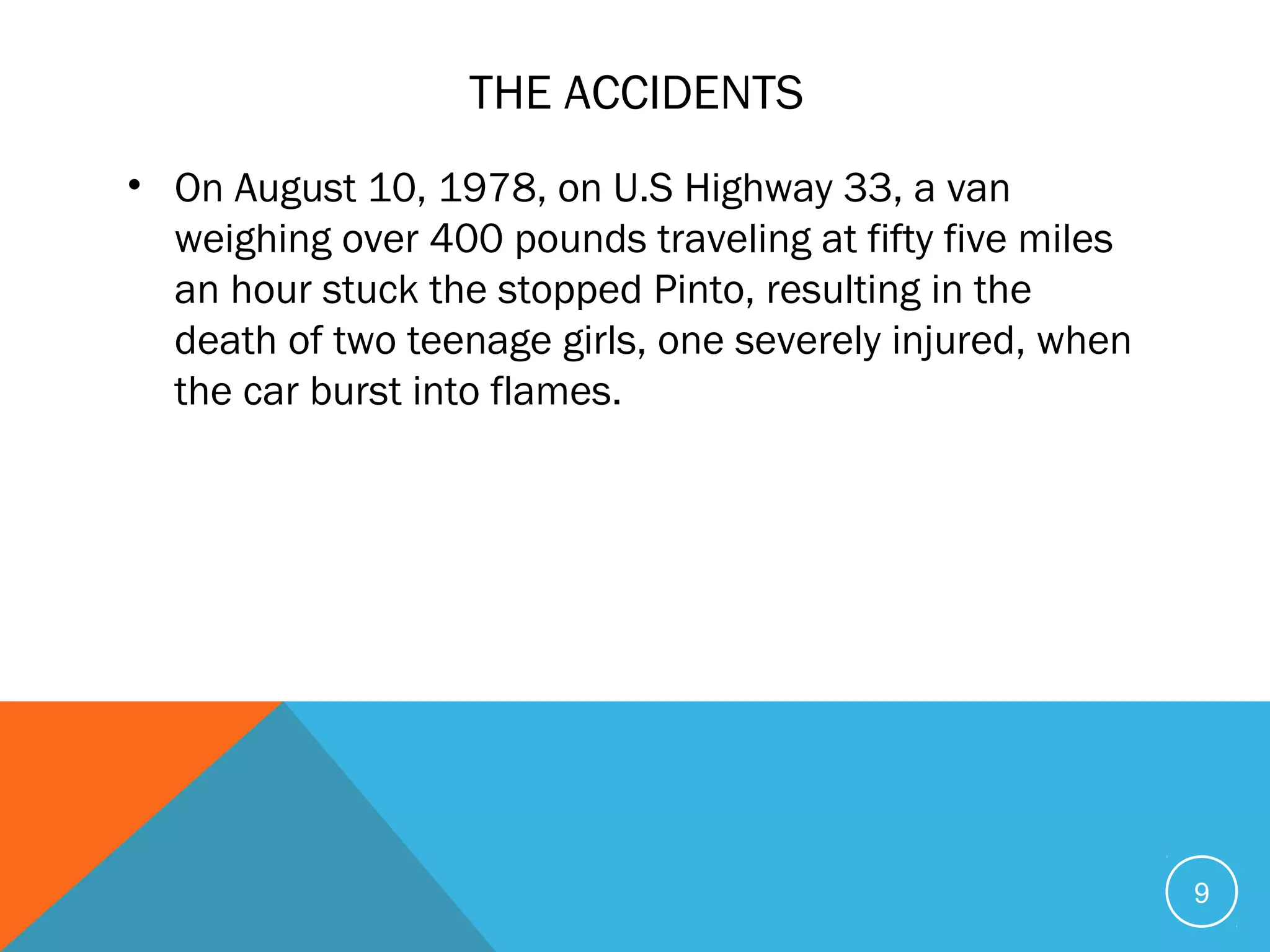 Ford pinto full details and analysis report with references | PPT