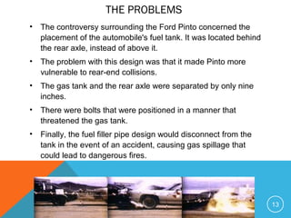 Ford pinto full details and analysis report with references | PPT