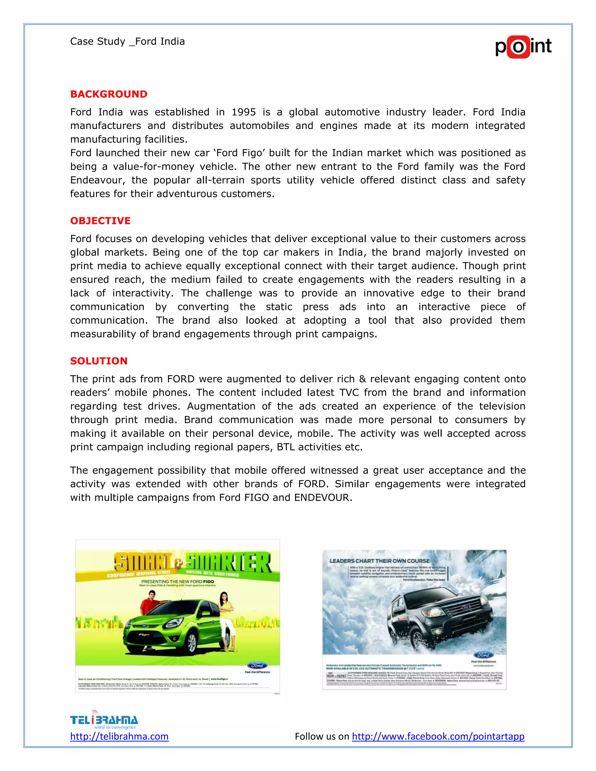 Ford India Case Study | PDF