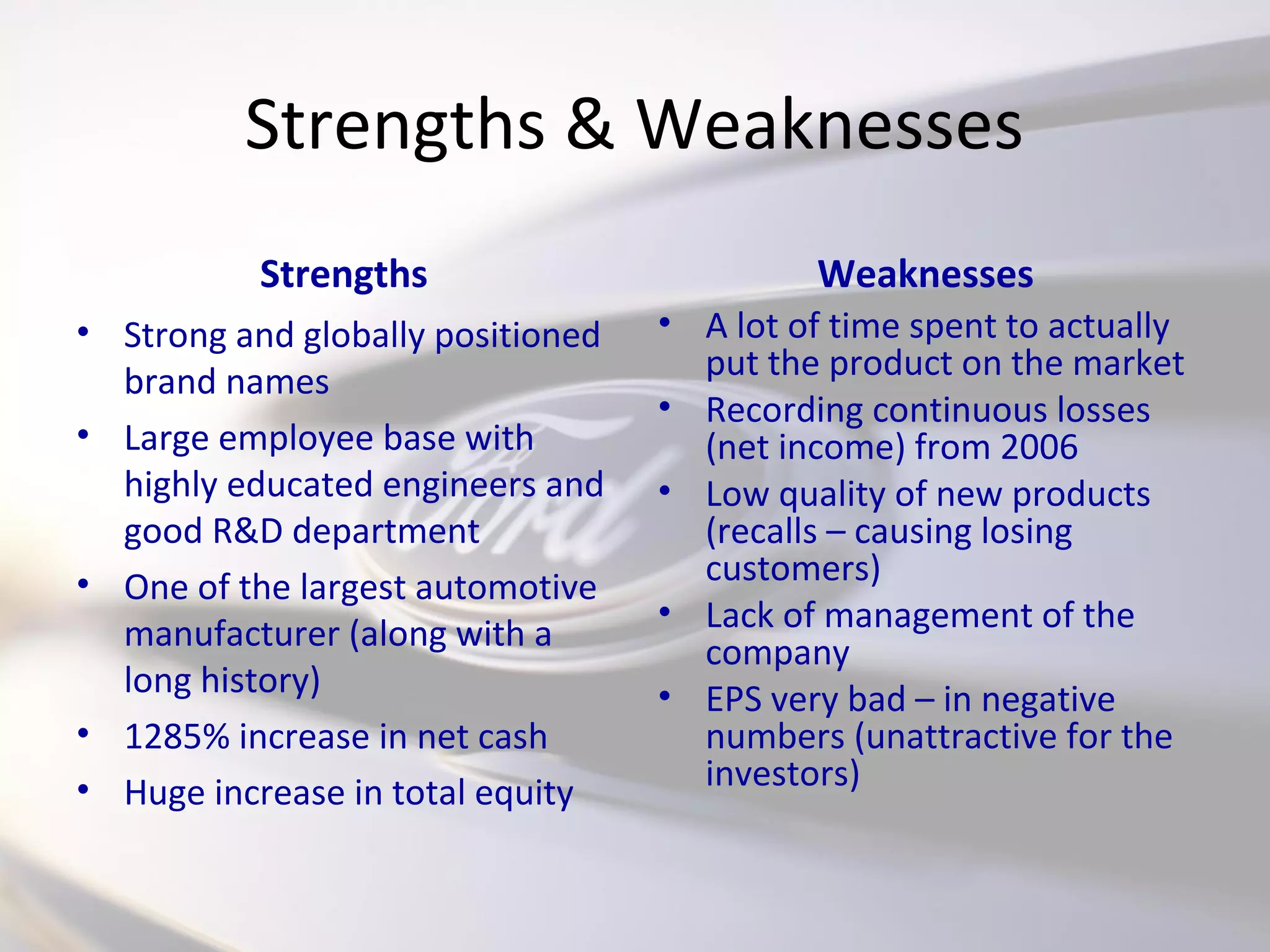 Ford presentation | PPT