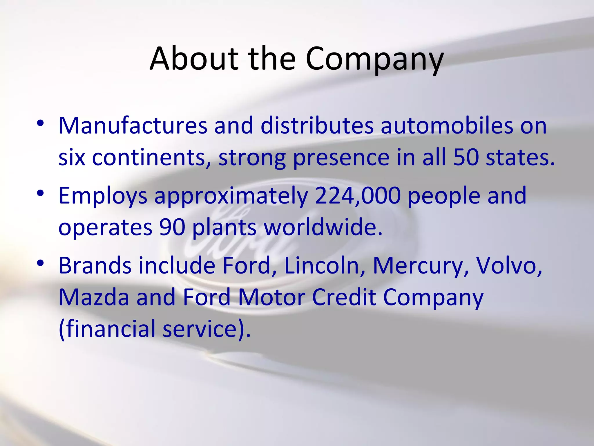 Ford presentation | PPT