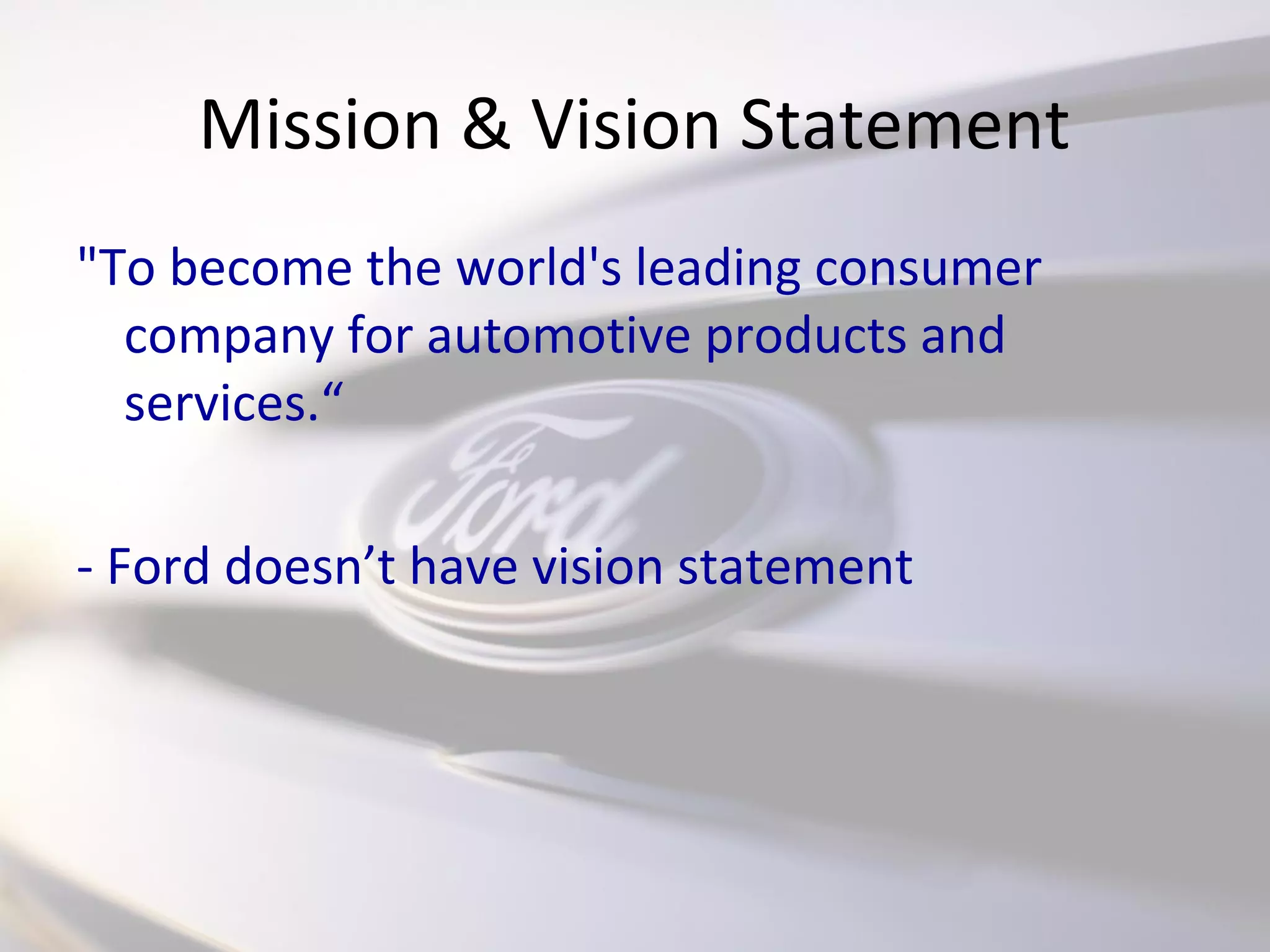 Ford presentation | PPT