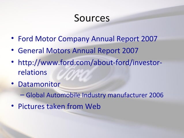 Ford presentation | PPT