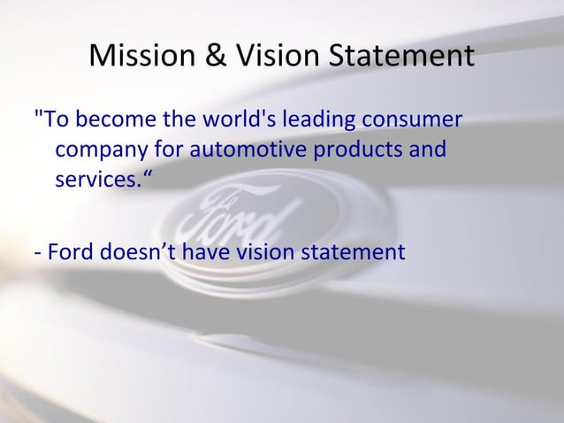 Ford presentation | PPT