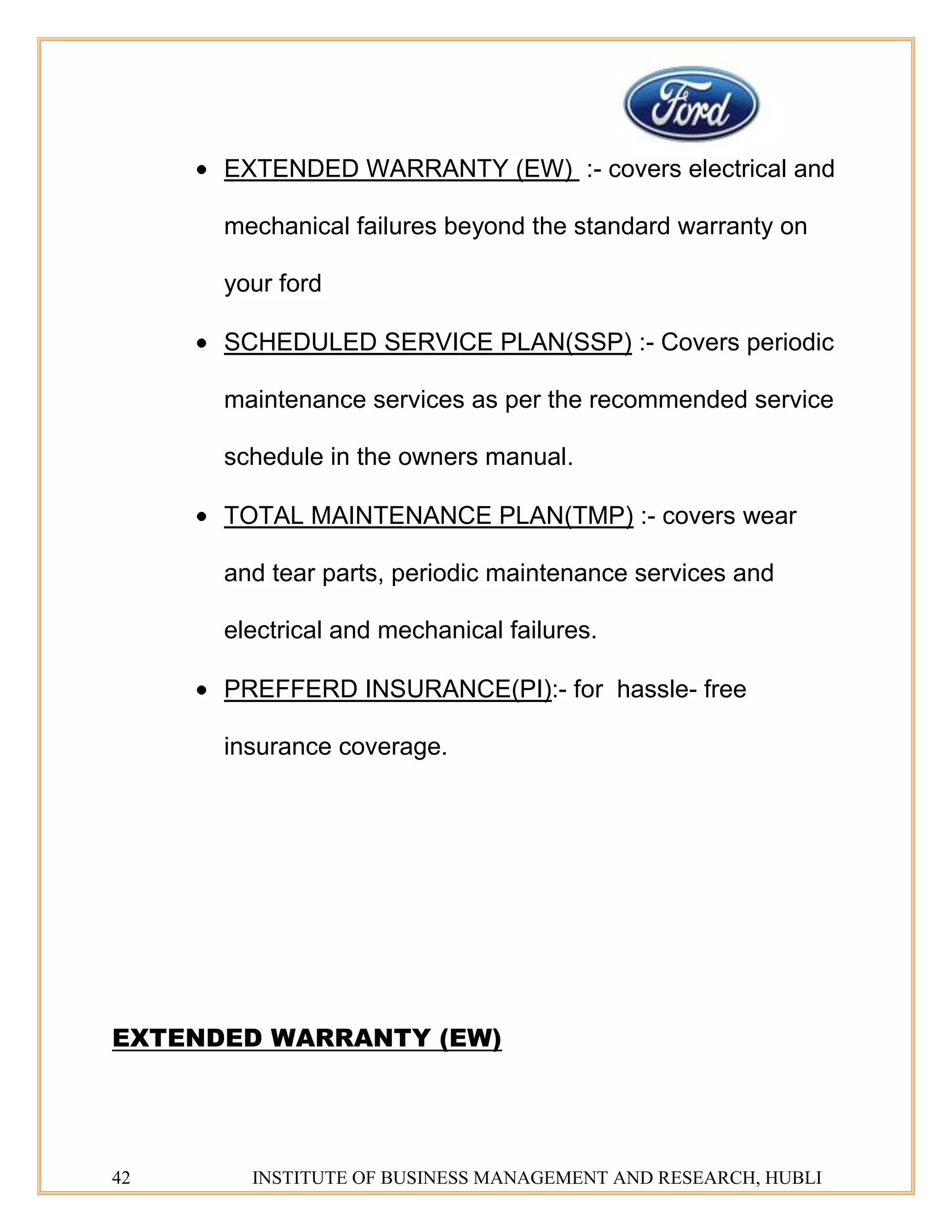 Ford project final | DOCX