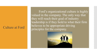 Ford Representing Culture in the Automobile Industry | PPTX