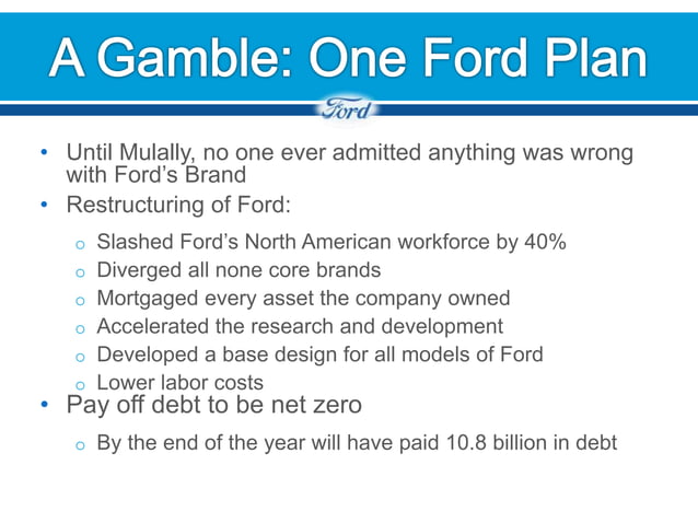 Ford’S Strategic Positioning | PPTX | Automotive Industry | Industries