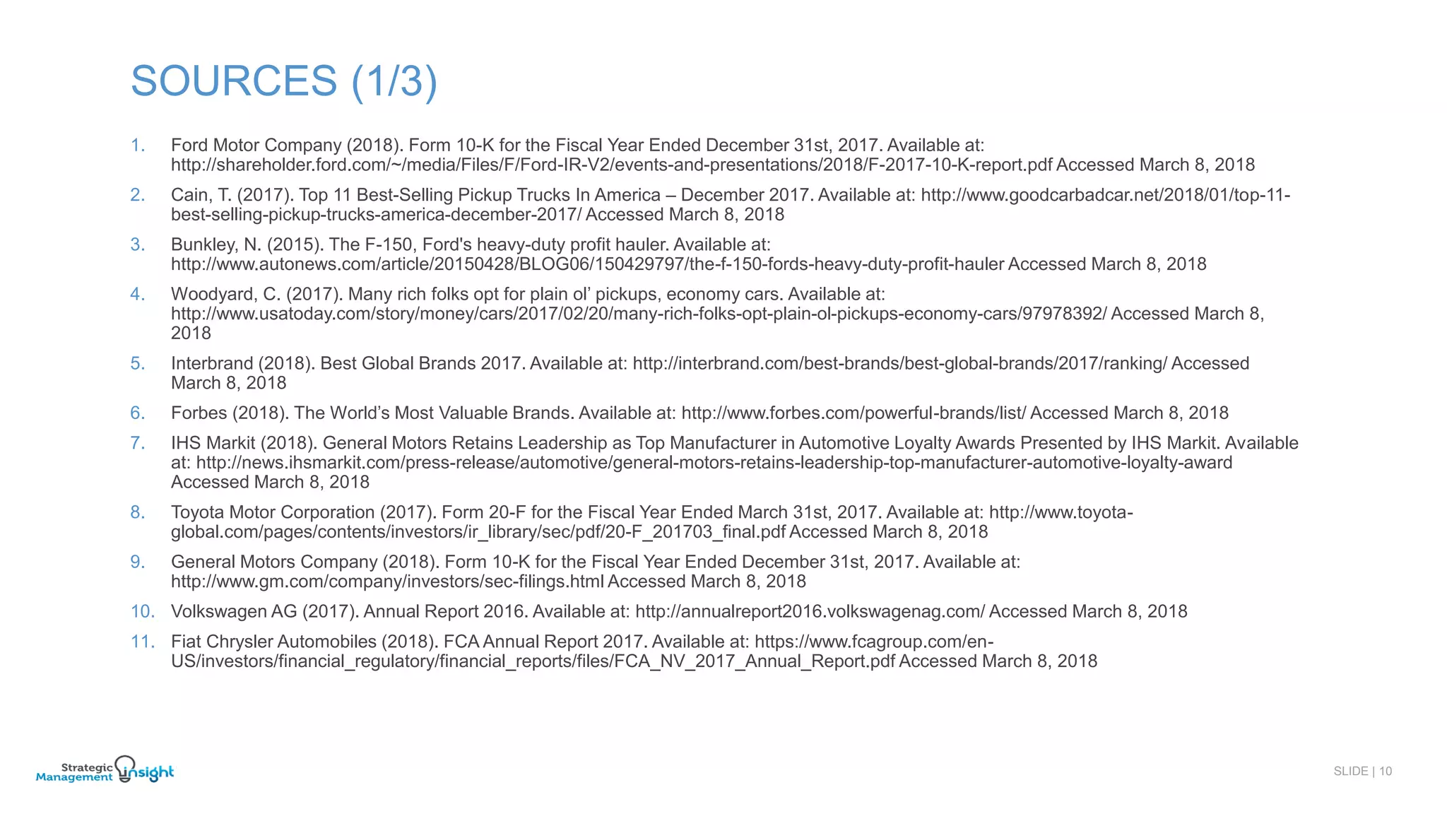Ford SWOT Analysis 2018 | PDF