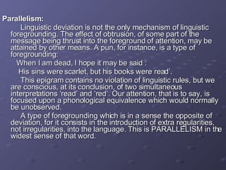 Fore Grounding & Interpretation By Nazma | PPT