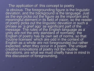 Fore Grounding & Interpretation By Nazma | PPT