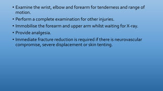Forearm fractures | PPTX