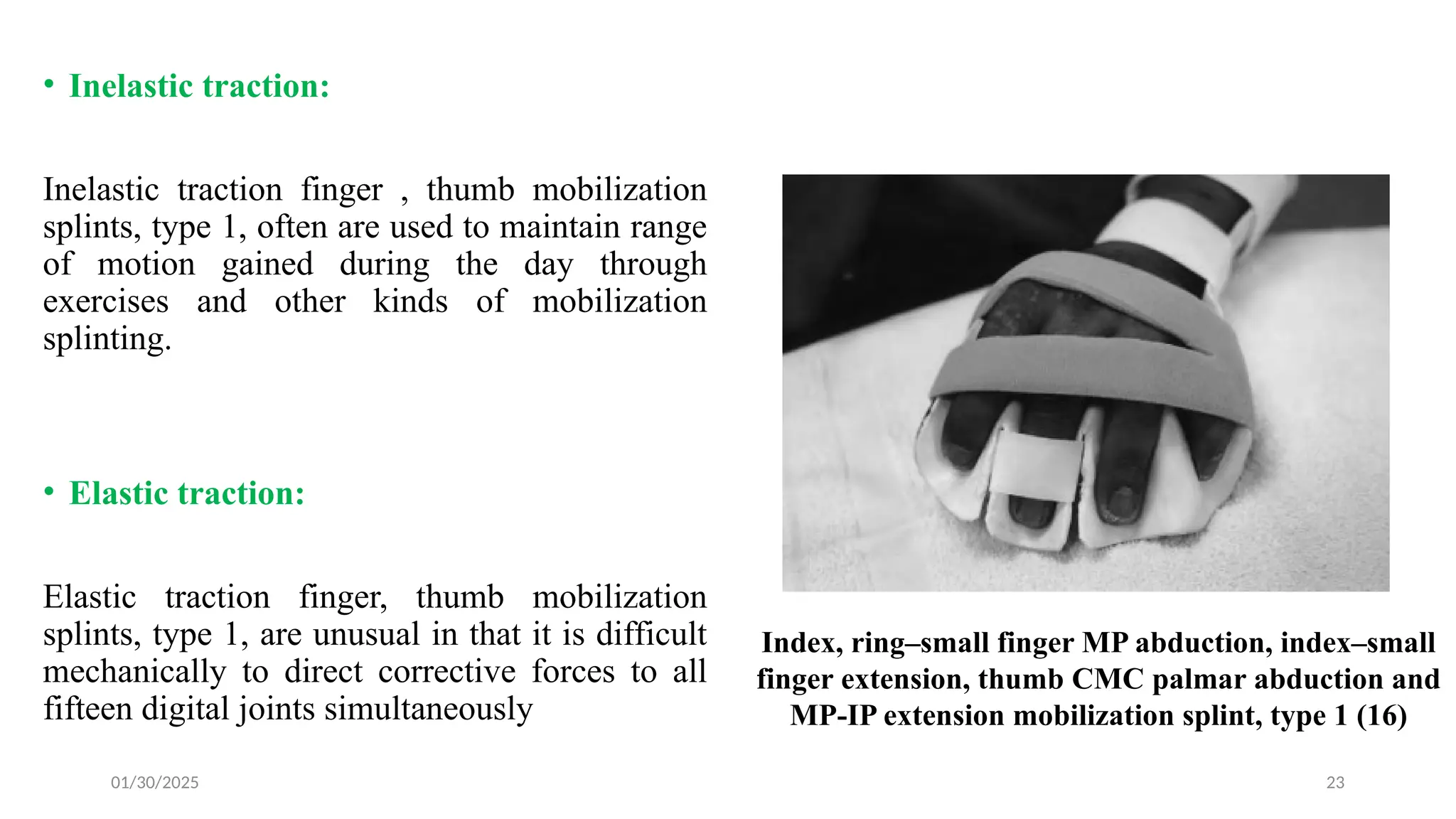 Forearm based and hand-finger-thumb orthosis | PPTX
