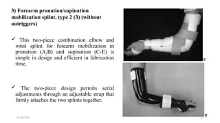 Forearm based and hand-finger-thumb orthosis | PPTX