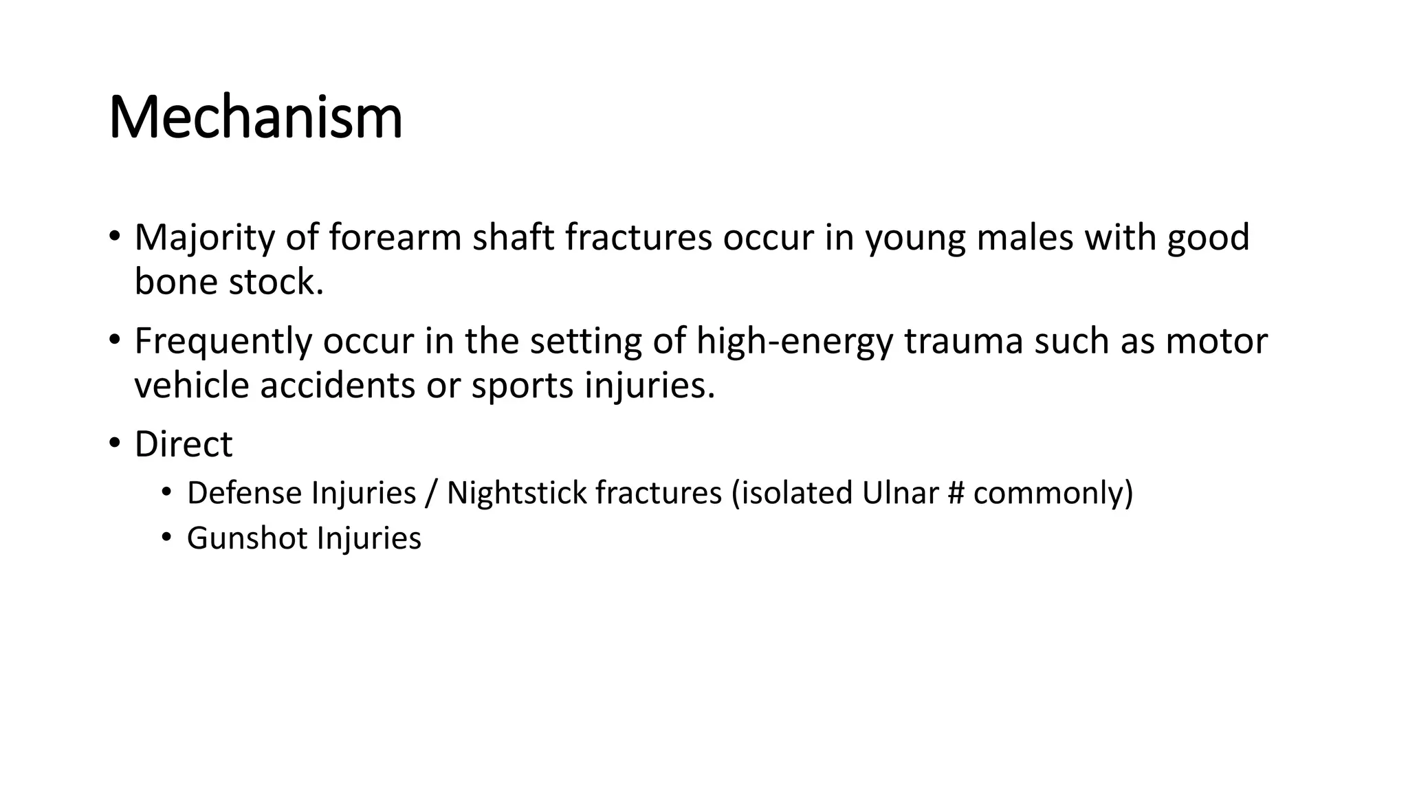 Forearm Fractures of Adults | PPTX