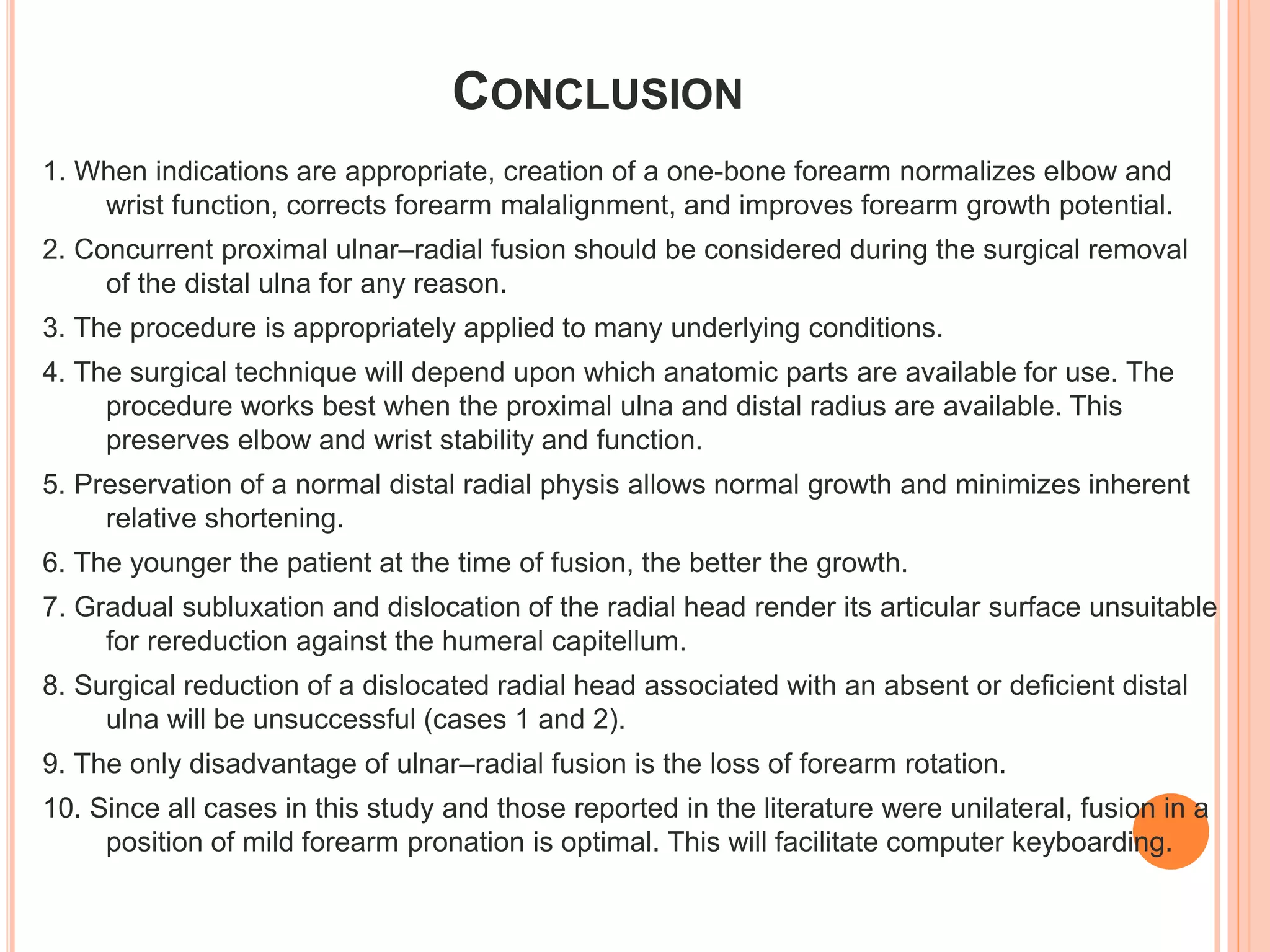 Forearm reconstruction | PPTX