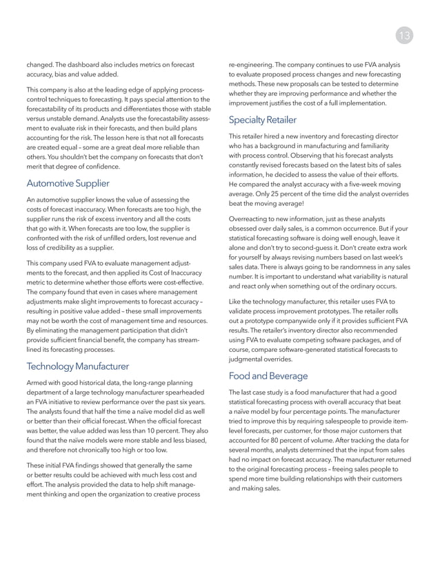 Forecast value-added-analysis-106186 | PDF