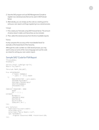 Forecast value-added-analysis-106186 | PDF