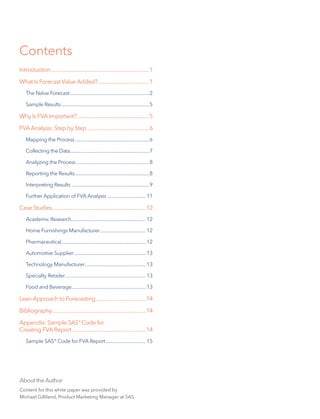 Forecast value-added-analysis-106186 | PDF