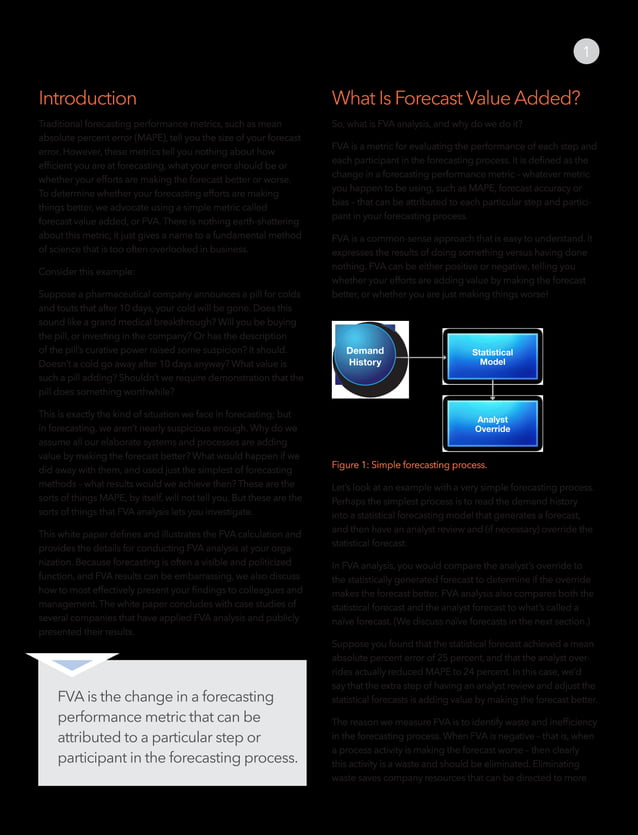 Forecast value-added-analysis-106186 | PDF