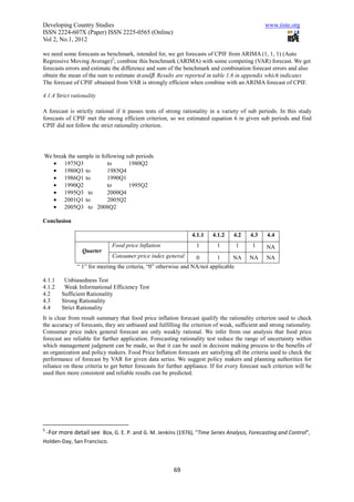 Forecast analysis of food price inflation in pakistan | PDF | Business Accounting & Finance ...
