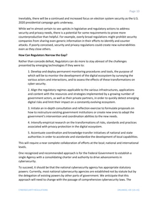 Forecast cybersecurity regulation v3 | PDF