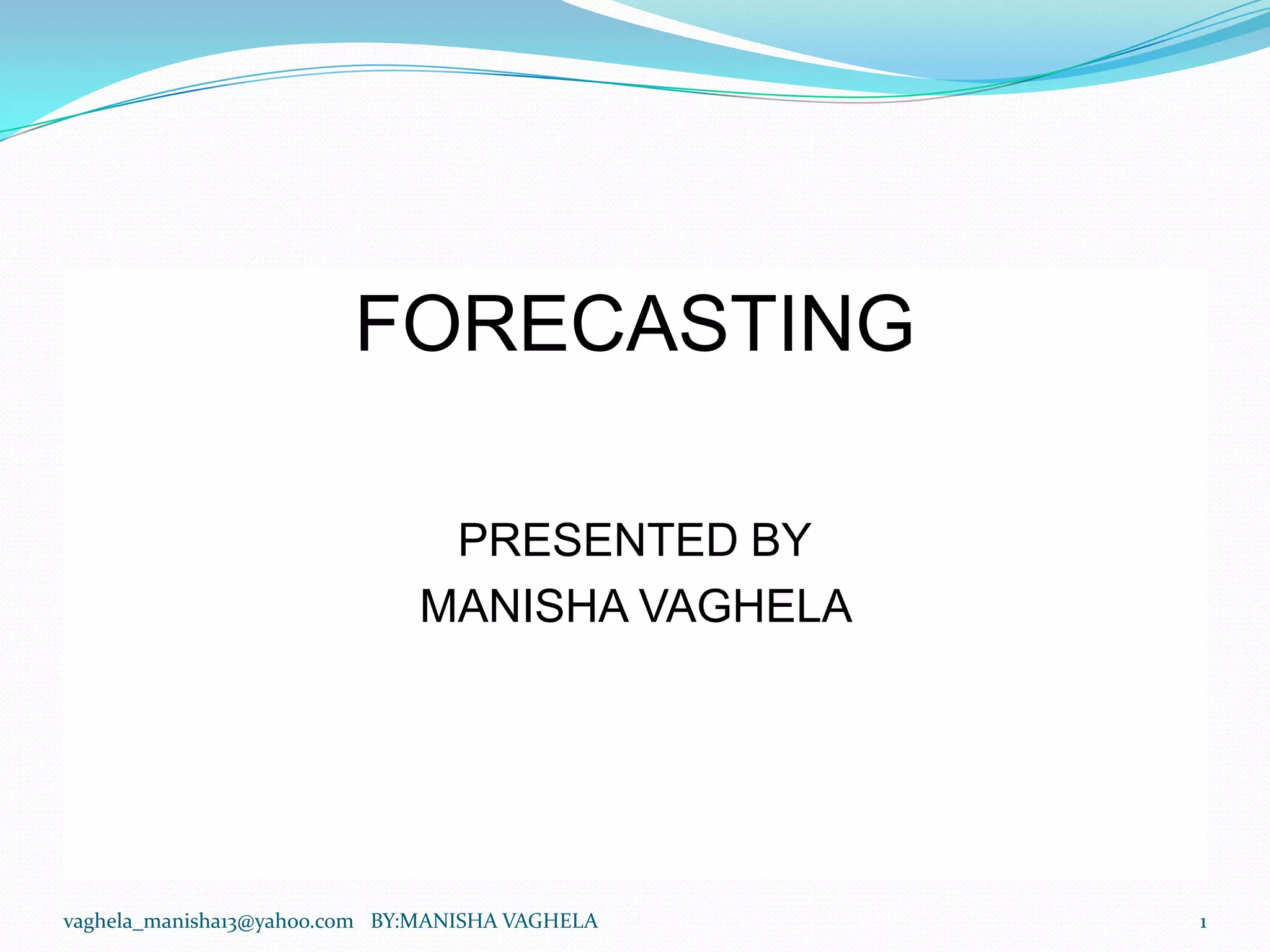 Forecasting | PPSX