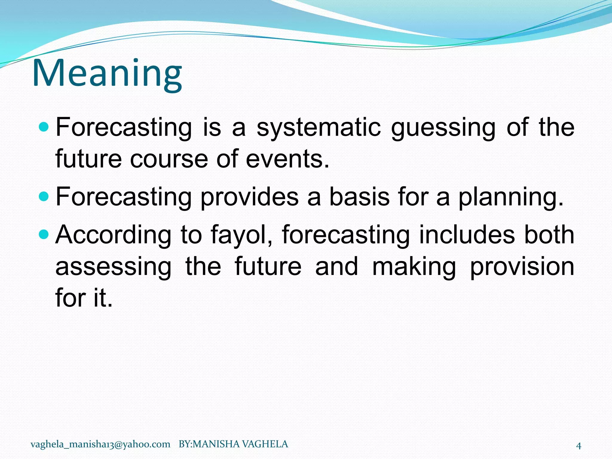 Forecasting | PPSX