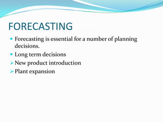 Forecasting | PPTX