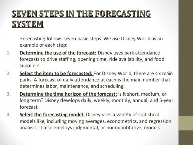 Forecasting