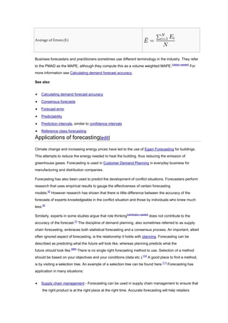 Forecasting | DOCX