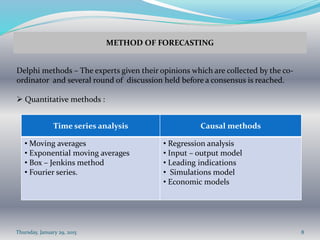 FORECASTING | PPTX | Business | Business and Finance